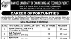Latest Dawood University Jobs 2026 Apply DUET Karachi Jobs - jobsnowpk.com